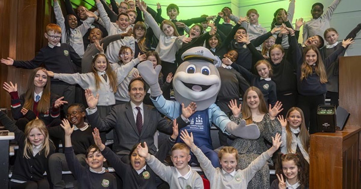 First performance of Tall Ships anthem and first debut for mascot Dorry ...